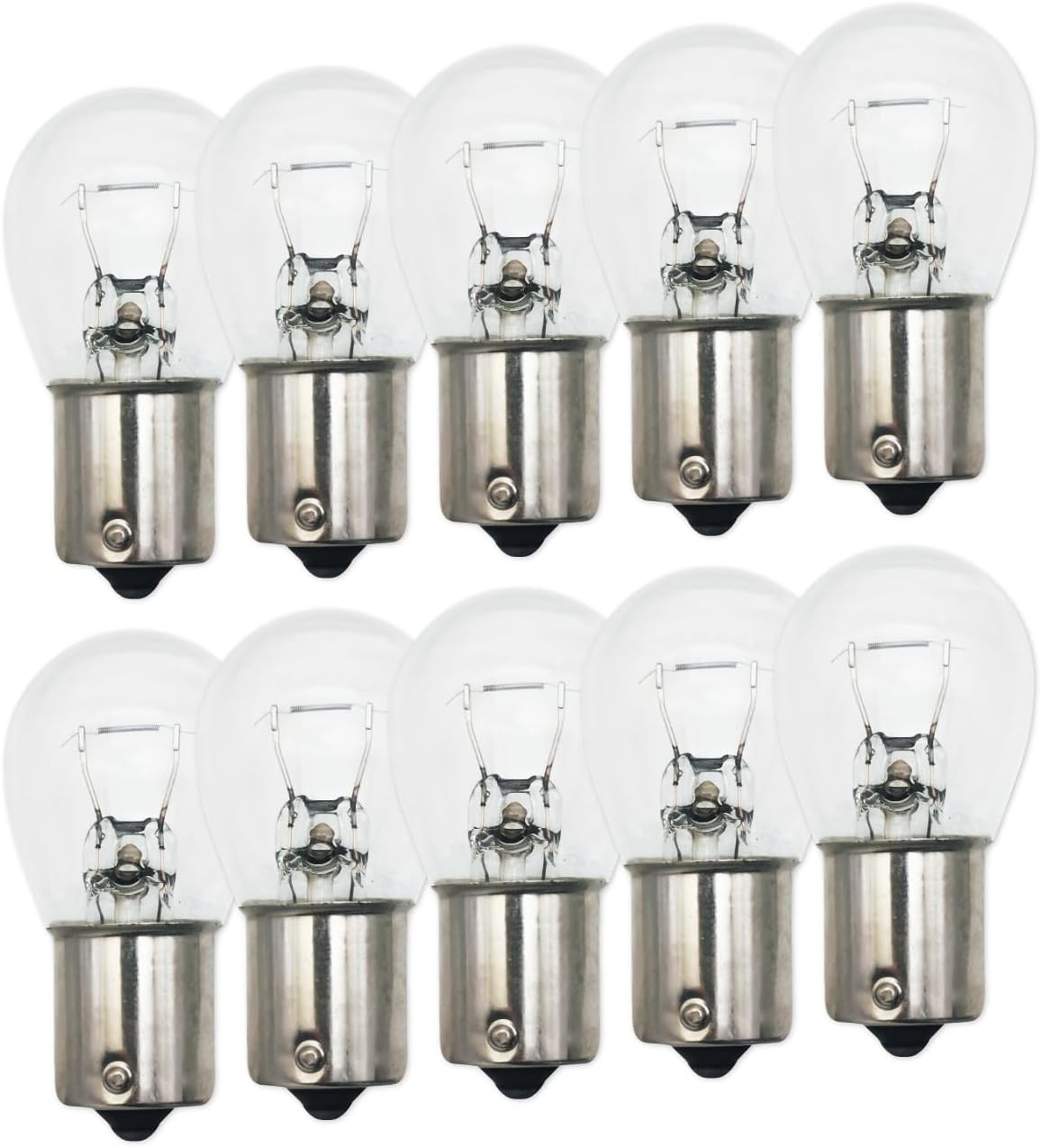 Lanuovx 1156 Bulbs 10 Pack,S25 Tail Light Bulb 12V BA15S Miniature Tail ...
