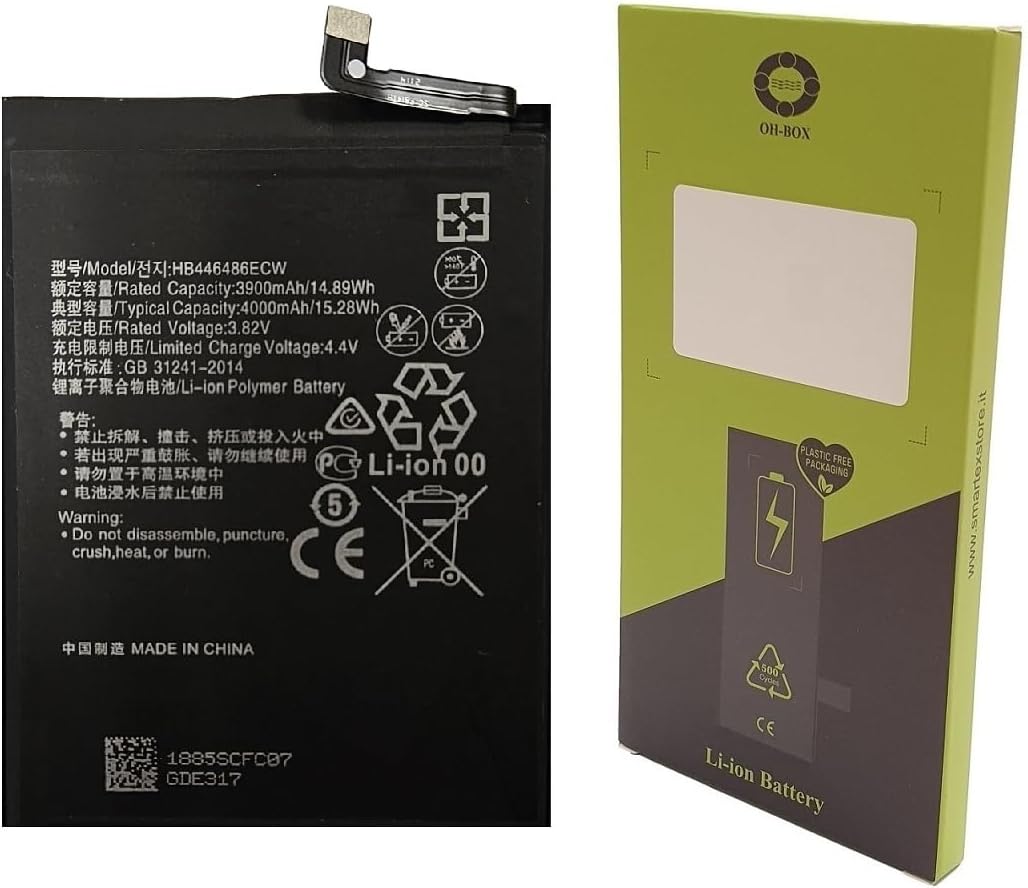 OH-BOX® Battery compatible with Huawei HB446486ECW Huawei P smart Z ...