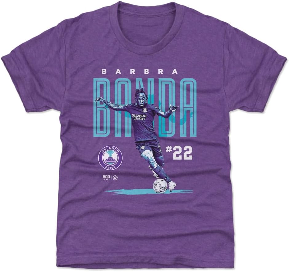 Amazon.com: 500 LEVEL Barbra Banda Orlando Pride Bitmap Youth Shirt ...