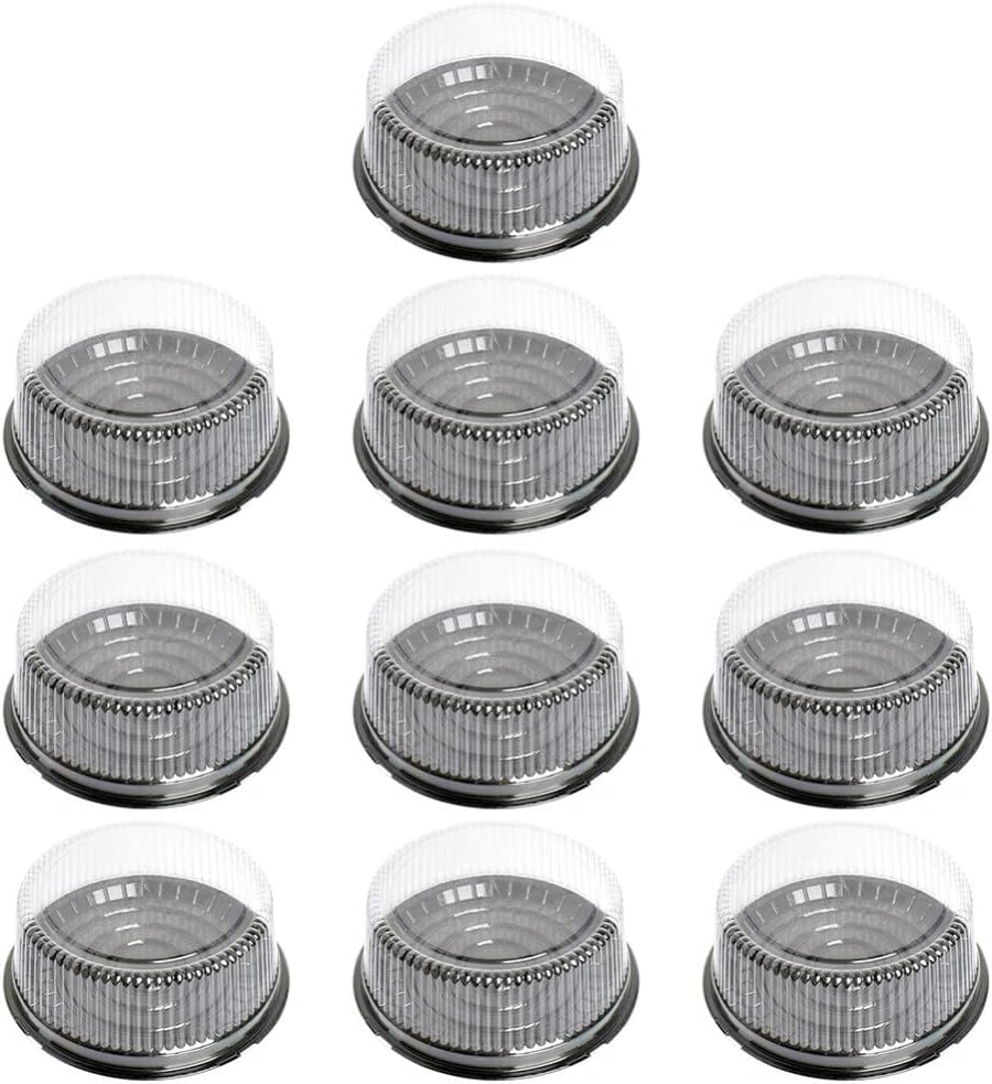 Amazon.com: 10pcs Plastic Disposable Cake Containers Clear Cake Boxes ...