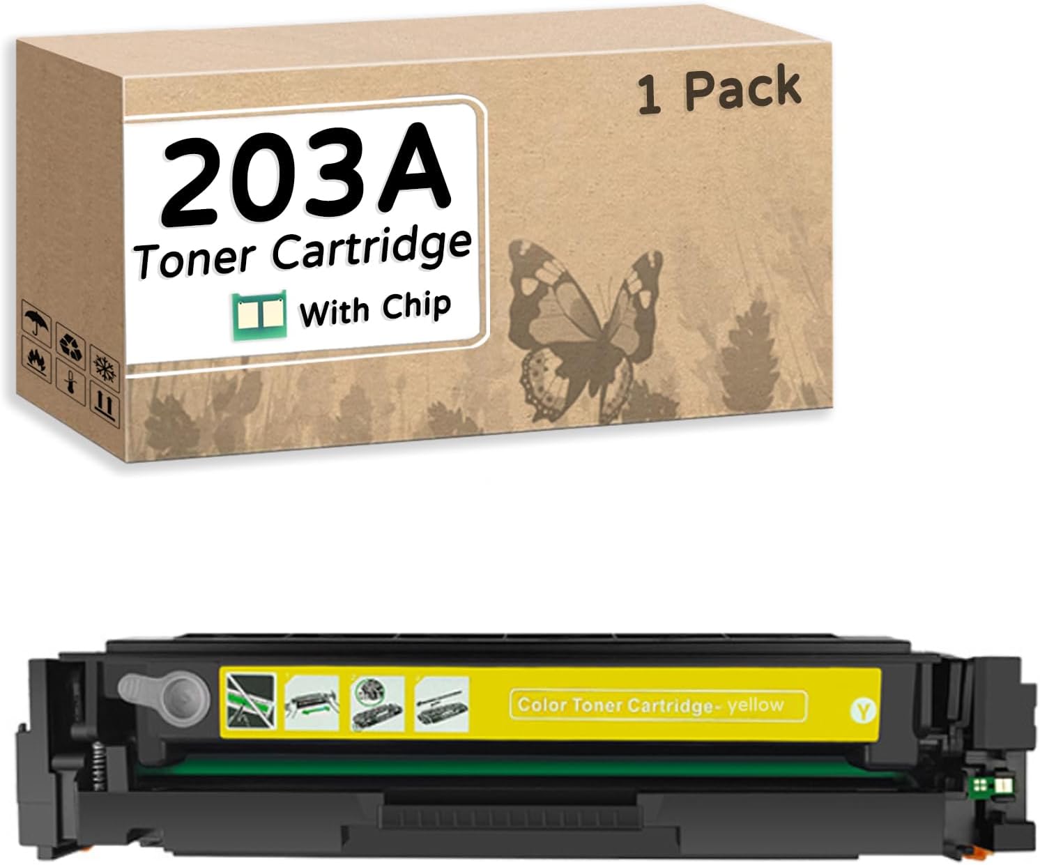 Amazon.com: for HP 203A Toner Cartridge, Replacement for CF540A CF541A ...