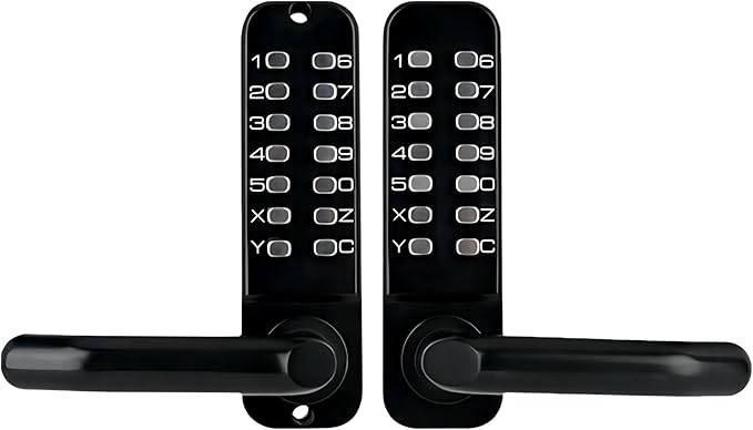 Amazon.com: Double-Sided Keyless Entry Door Lock, Mechanical Keypad ...