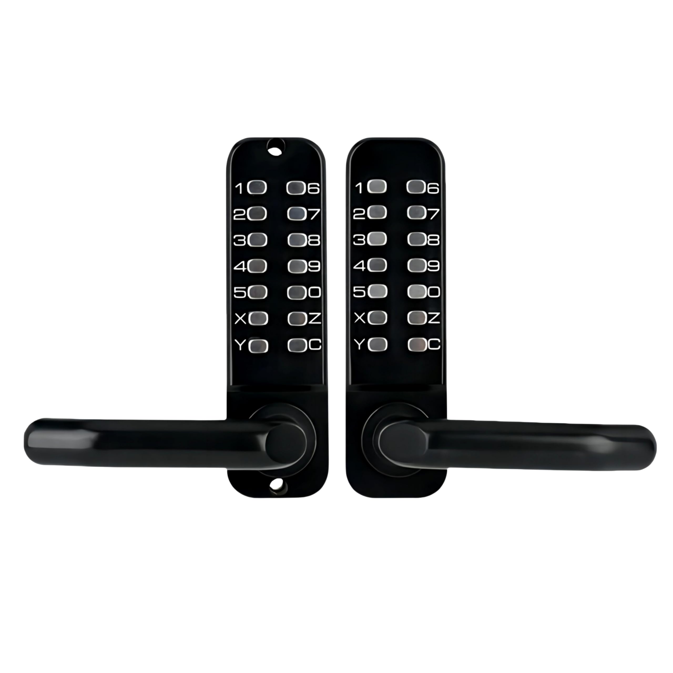 Double-Sided Keyless Entry Door Lock, Mechanical Keypad Double Door ...