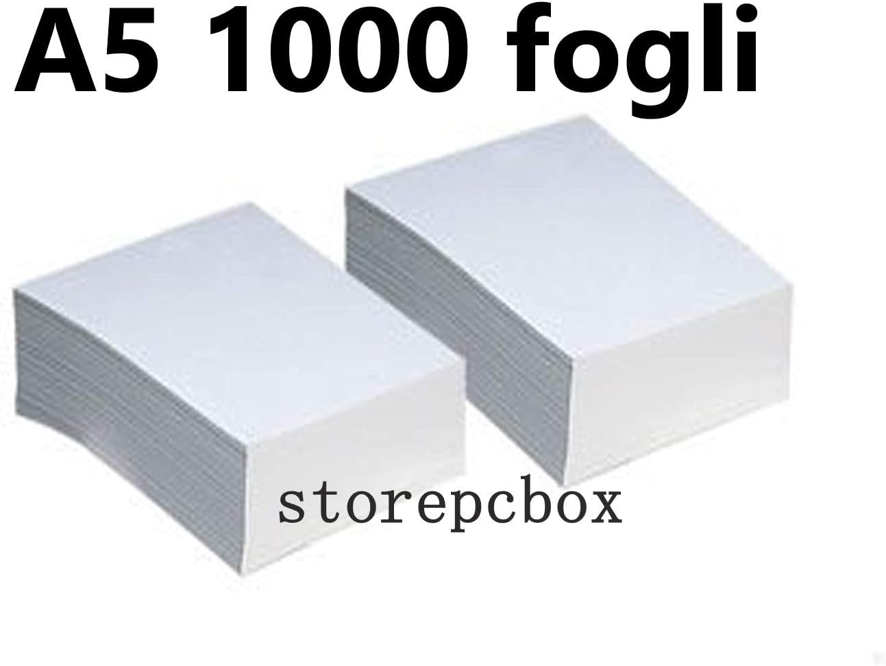 STOREPCBOX - Risma Carta Fotocopie, Formato A5, ideale per ricetta ...