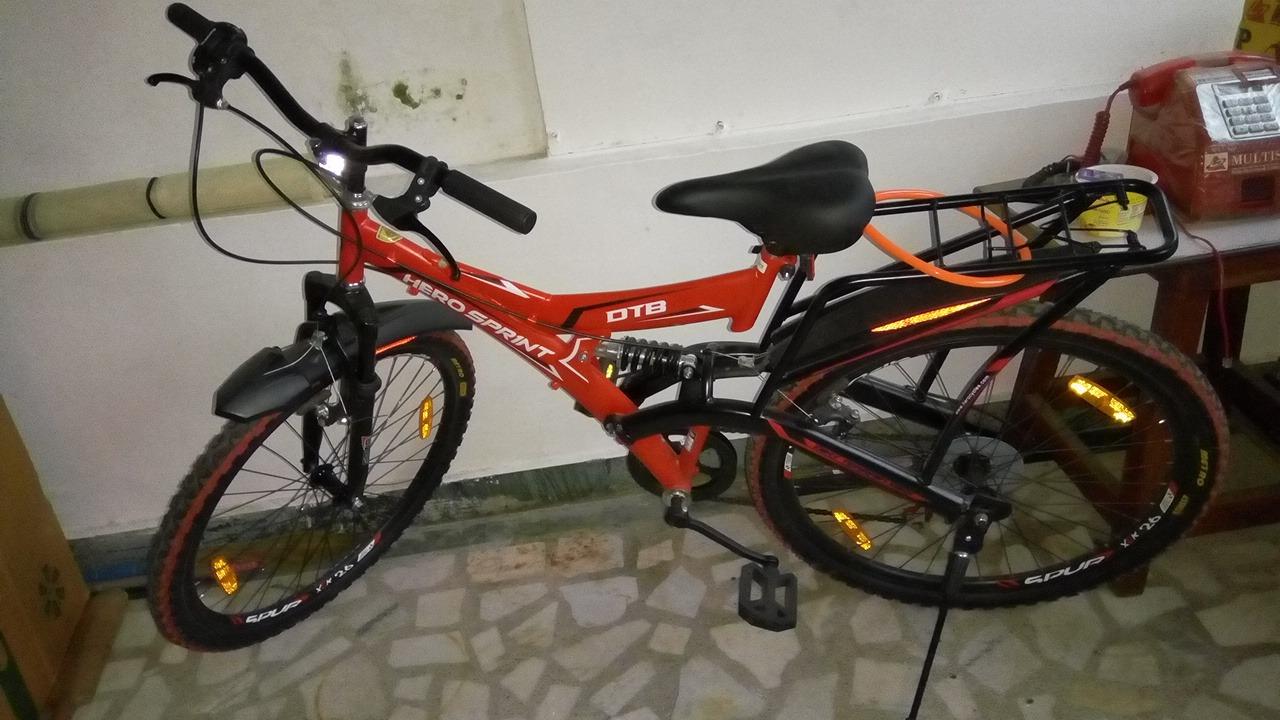 Buy Hero Rangerdtb 26T 6 Speed Rigid Mountain Bike (Red Black, Ideal ...