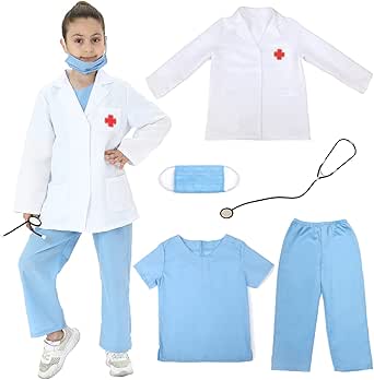 Wiclin Child Role Play Costumes,Doctor,Nurse Dress Up Playset Kits for ...