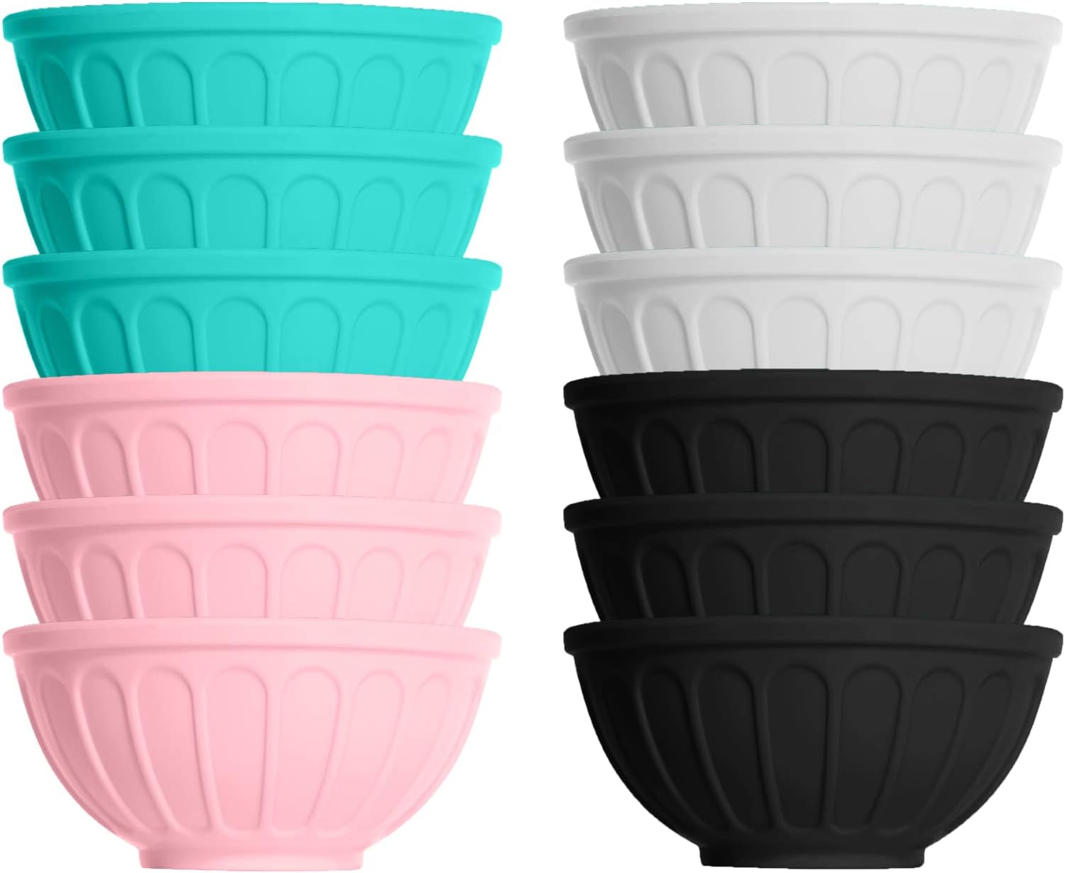 Amazon.com: TOPHOME 12pcs Silicone Pinch Bowls Reusable Snack Bowls ...