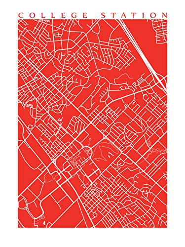Amazon.com: College Station Map Print : Home & Kitchen