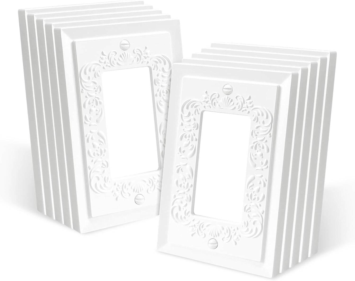 FANYINTY Classic Petal Relief Design Style Light Switch Cover Plate ...