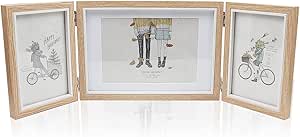 Amazon.com - bouti1583 3 Picture Frame 4x6 and 5x7 Triple Hinged ...