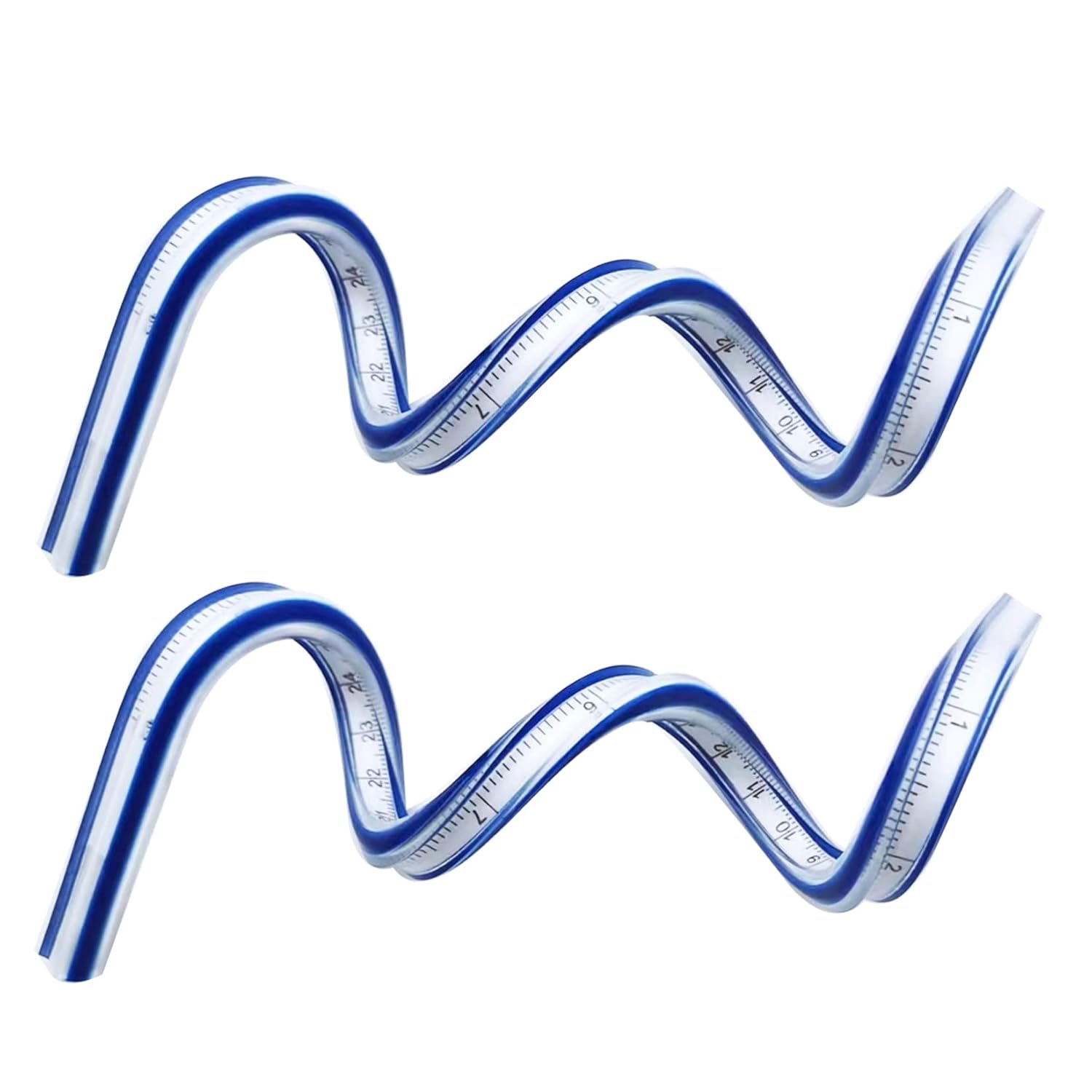 2PCS Flexible Curve Ruler Plastic Curve Flex Design Ruler for ...