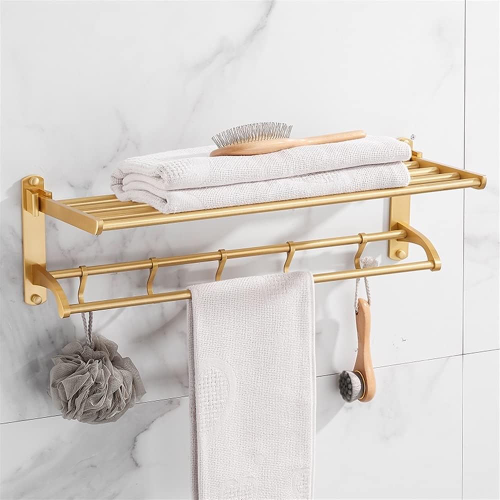 Towel Rails,Bathroom Towel Rack Wall Mounted Towel Holder, Brushed ...