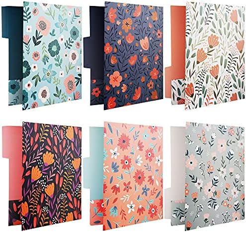 Amazon.com : Better Office Products Decorative File Folders, 12 Pack, 6 ...