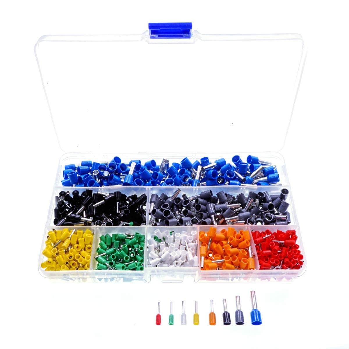 JZK Set 800 bootlace Ferrule Crimp Connector Insulated Cord pin end ...
