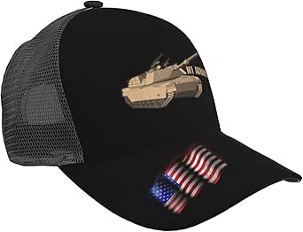 Army M1 Abrams Tank Trucker Hat - Mesh Baseball Snapback Cap for Men ...