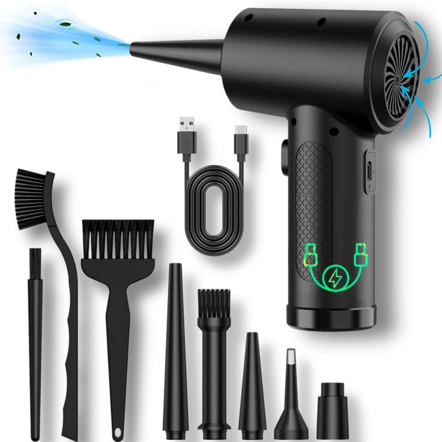 Amazon.com: Compressed Air Duster, 3 Speed, Keyboard Dust Cleaner ...