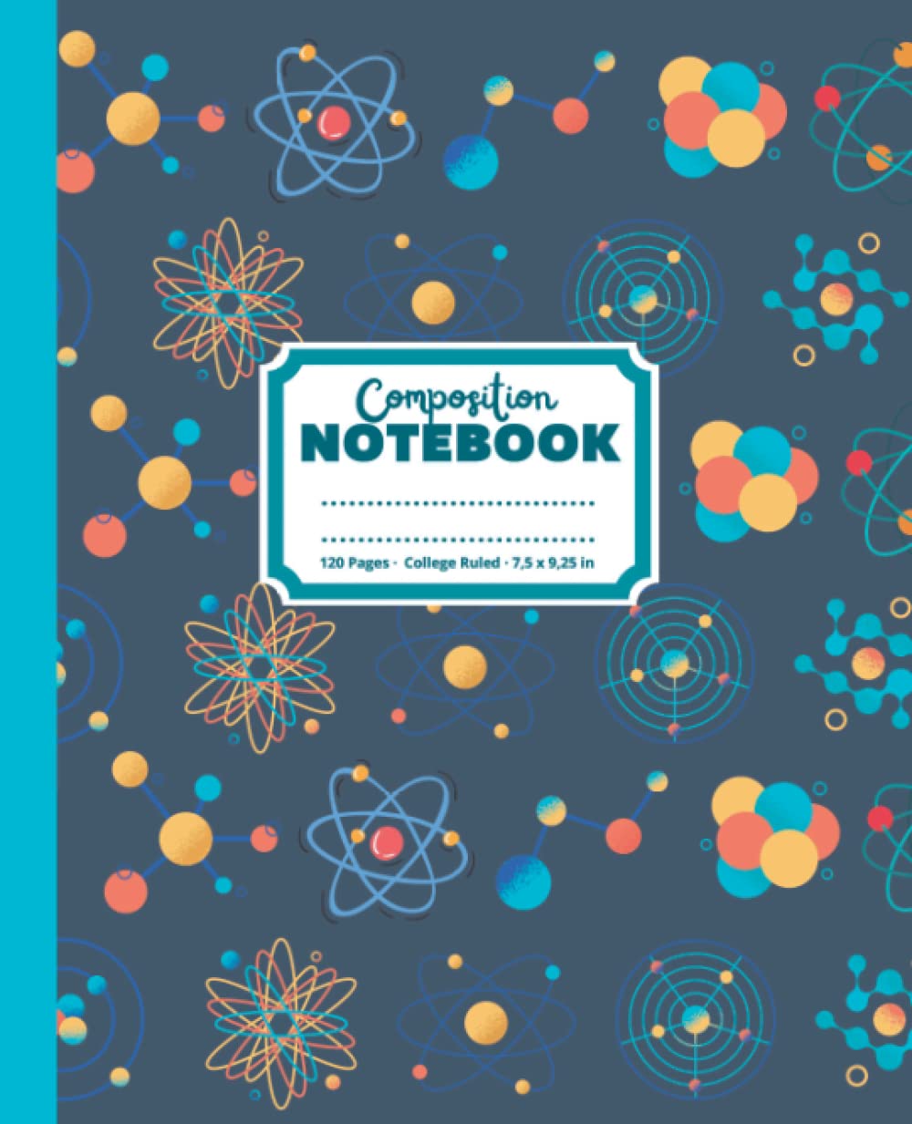 Amazon.com: Physics Science Atom Aesthetics Illustration College Ruled ...