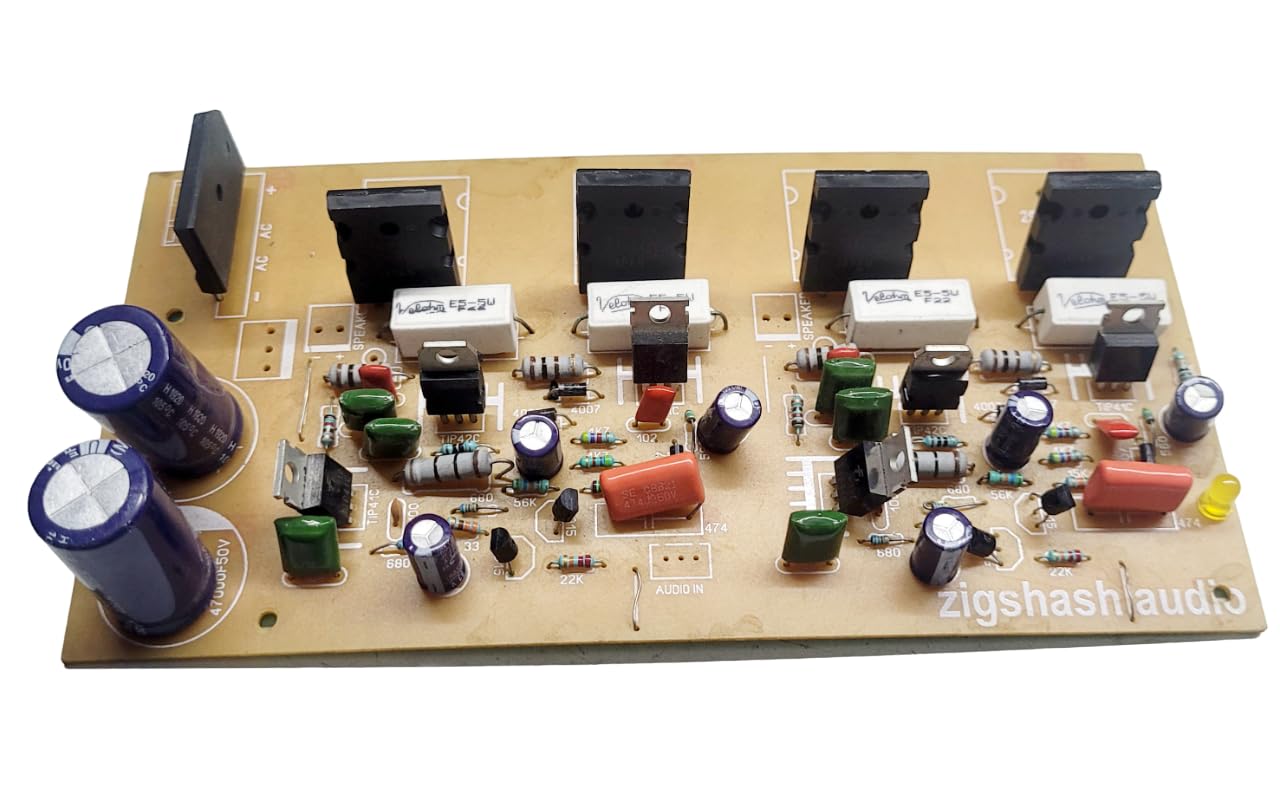 Zigshash Audio 200 Watts RMS Stereo Amplifier Board Kit 5200 Power ...