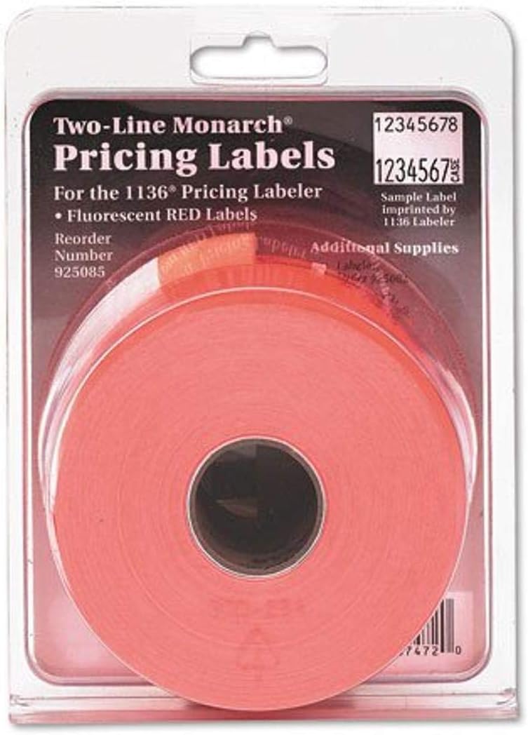 Amazon.com : Monarch 925075 Easy-Load 1131 1-Line Pricemarker Label, 7/ ...