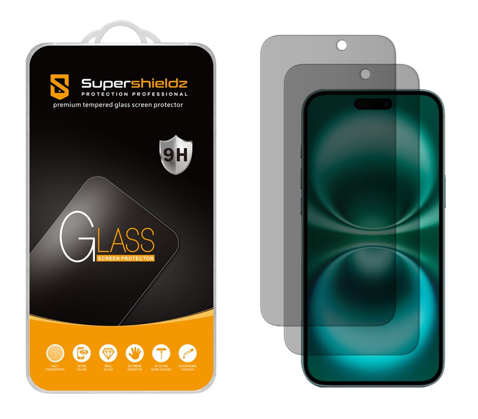 Amazon.com: Supershieldz (2 Pack) (Privacy) Anti Spy Screen Protector ...