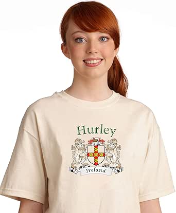 Amazon.com: Hurley Irish Coat of arms tee Shirt in Natural : Clothing ...