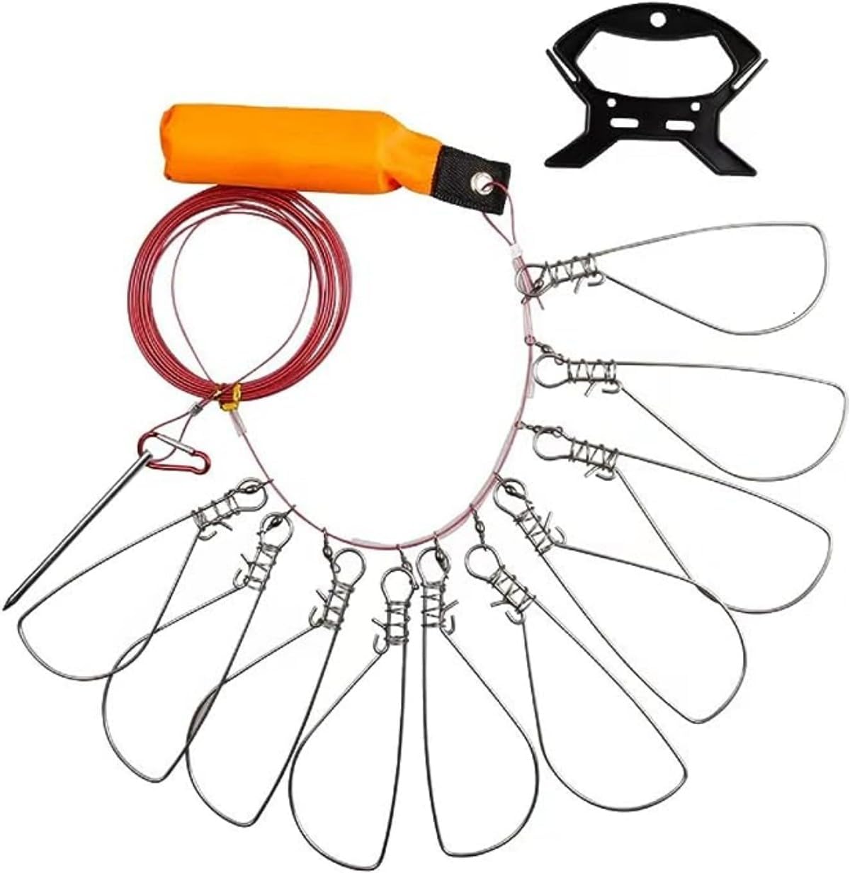 Amazon.com : YAOYAOLING Stainless Steel Fishing Stringer Lock,Fish Wire ...