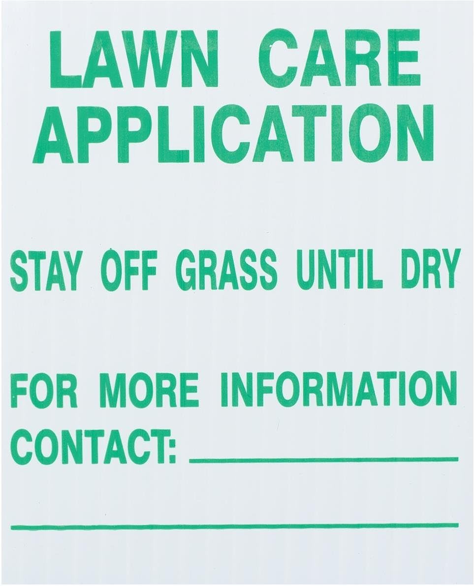 Amazon.com: Gempler's 127543 Reusable Lawn Care Application Signs, Pack ...
