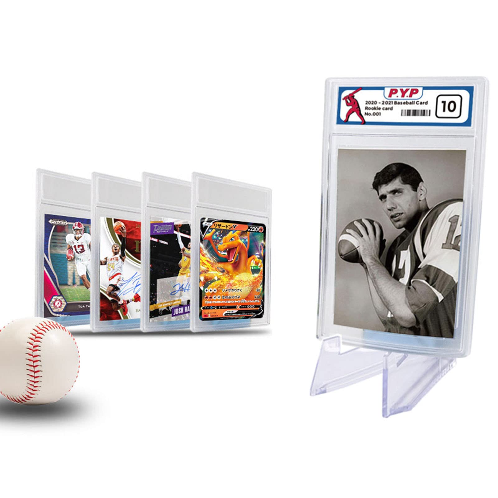 Card Display Shelf 7 Tier Acrylic - 12 Inch Sports Card Shelf For PSA ...