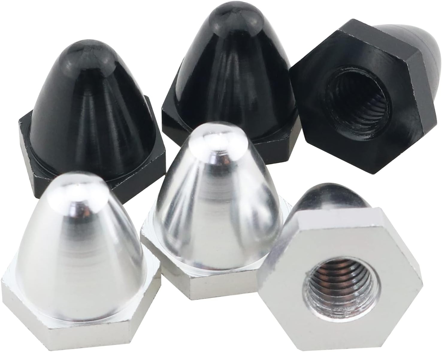 Amazon.com: M6 Propeller Nut FMHXG 6PCS 6mm Black and White RC Motor ...
