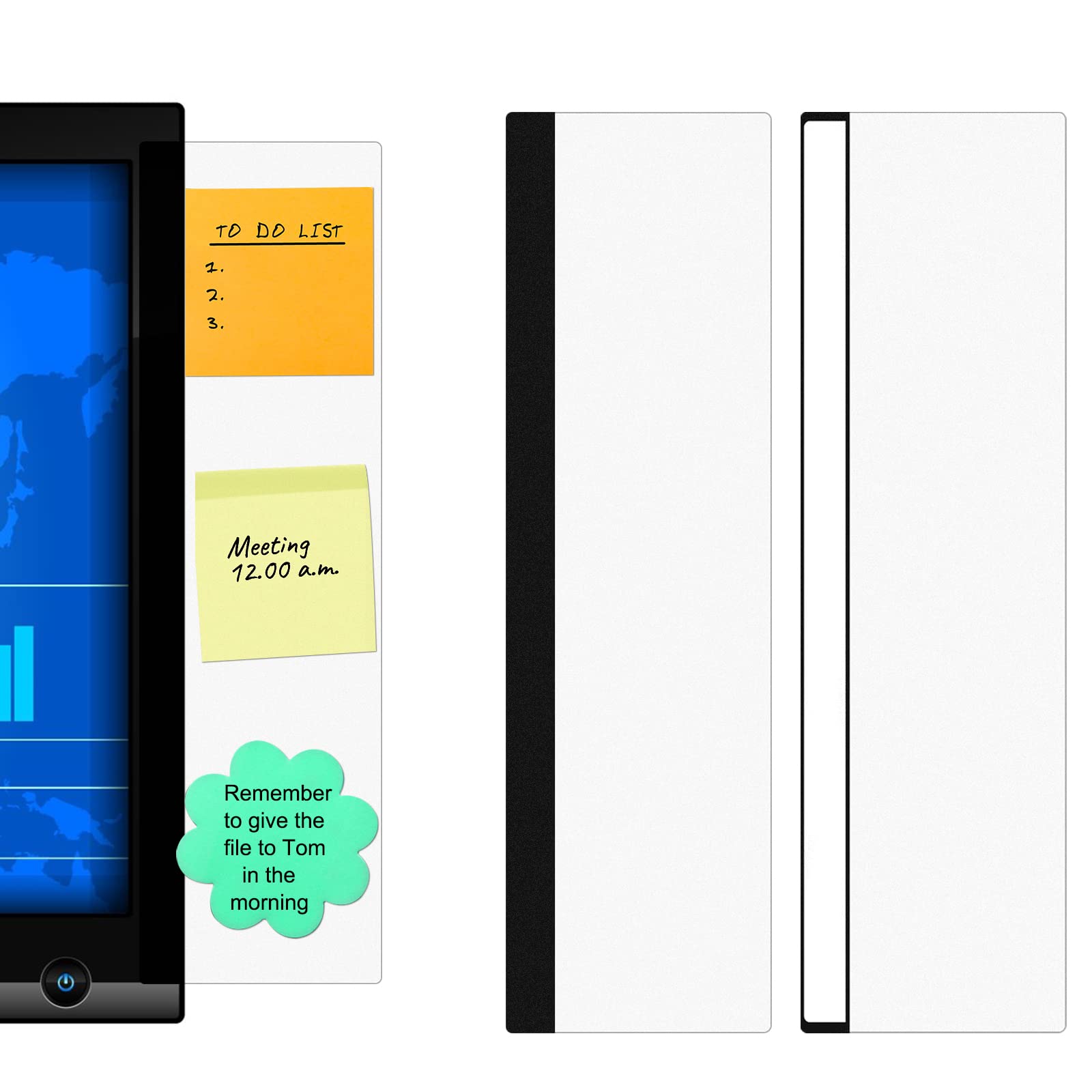 Snapklik.com : 2Pcs Monitor Memo Board, Multifunction Monitor Sticky ...