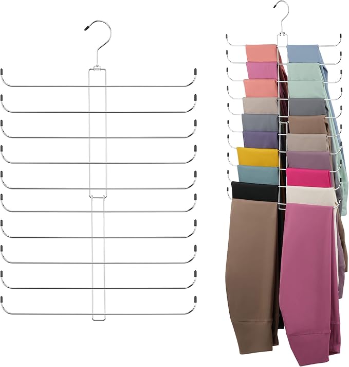 Amazon.com: ZEDODIER Legging Organizer for Closet Hanging, Rotatable ...