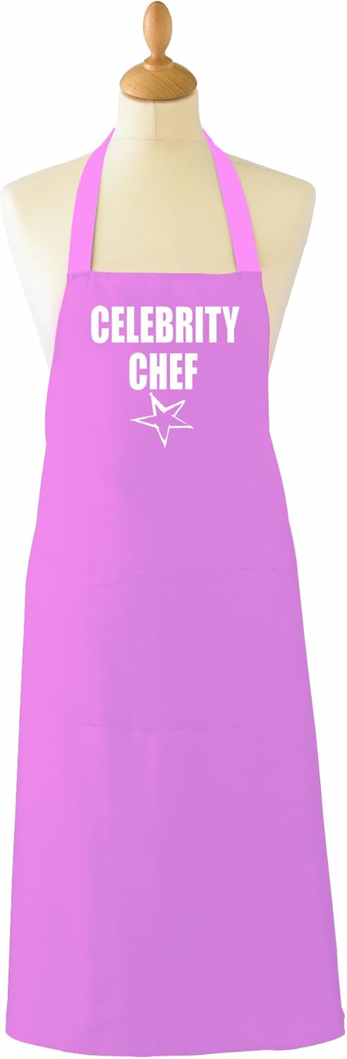 Cooksmart Celebrity Chef Novelty Apron (Pink) : Amazon.co.uk: Home ...