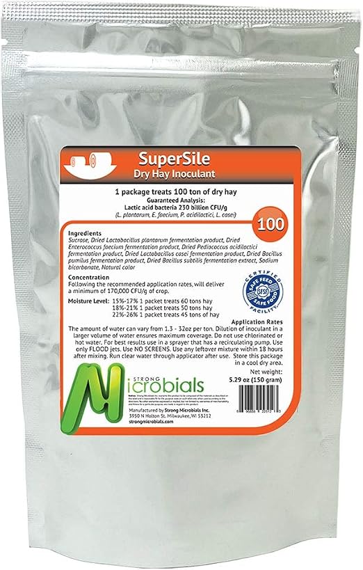 Amazon.com : SuperSile Dry Hay Inoculant 100 Ton Treatment : Outdoor ...
