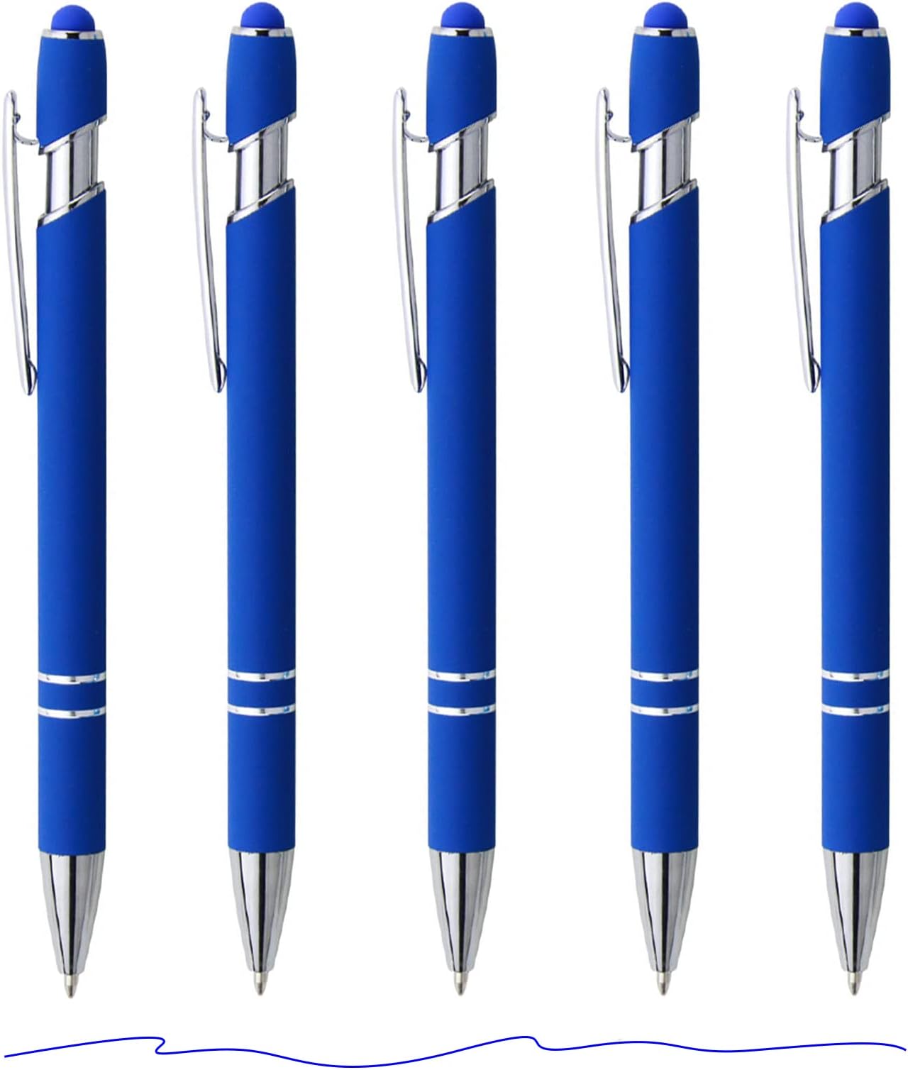 ENLACE Kugelschreiber Ergonomische Hochwertig Kugelschreiber Blau 5 ...