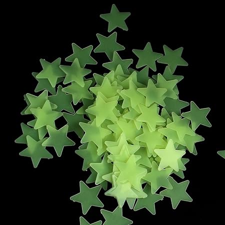 Omank® Space Theme Ceiling Star Radium Stickers,Fluorescent Night Glow ...