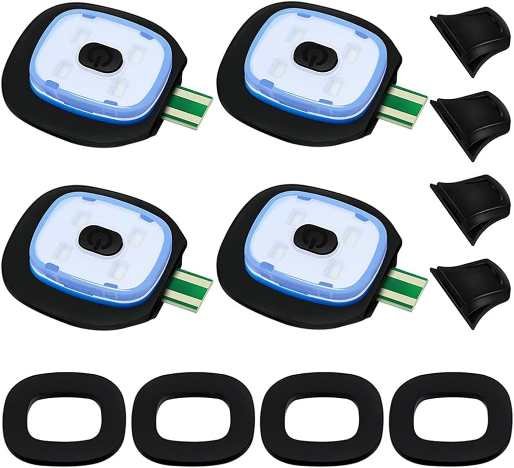 Spkaodngo USB Rechargeable Light for LED Knit Beanie Hat, 4 Pieces ...