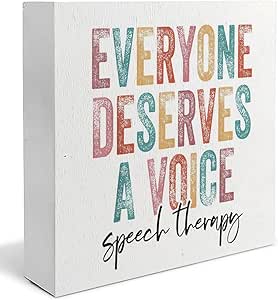 Amazon.com: Absnfatu Speech Therapy Decor, Everyone Deserves a Voice ...