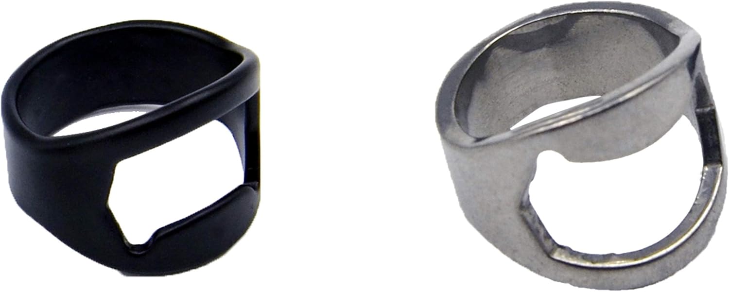 Amazon.com: KSBRO 2PCS/2 Colors Set Finger Ring Bottle Opener Beer Bar ...