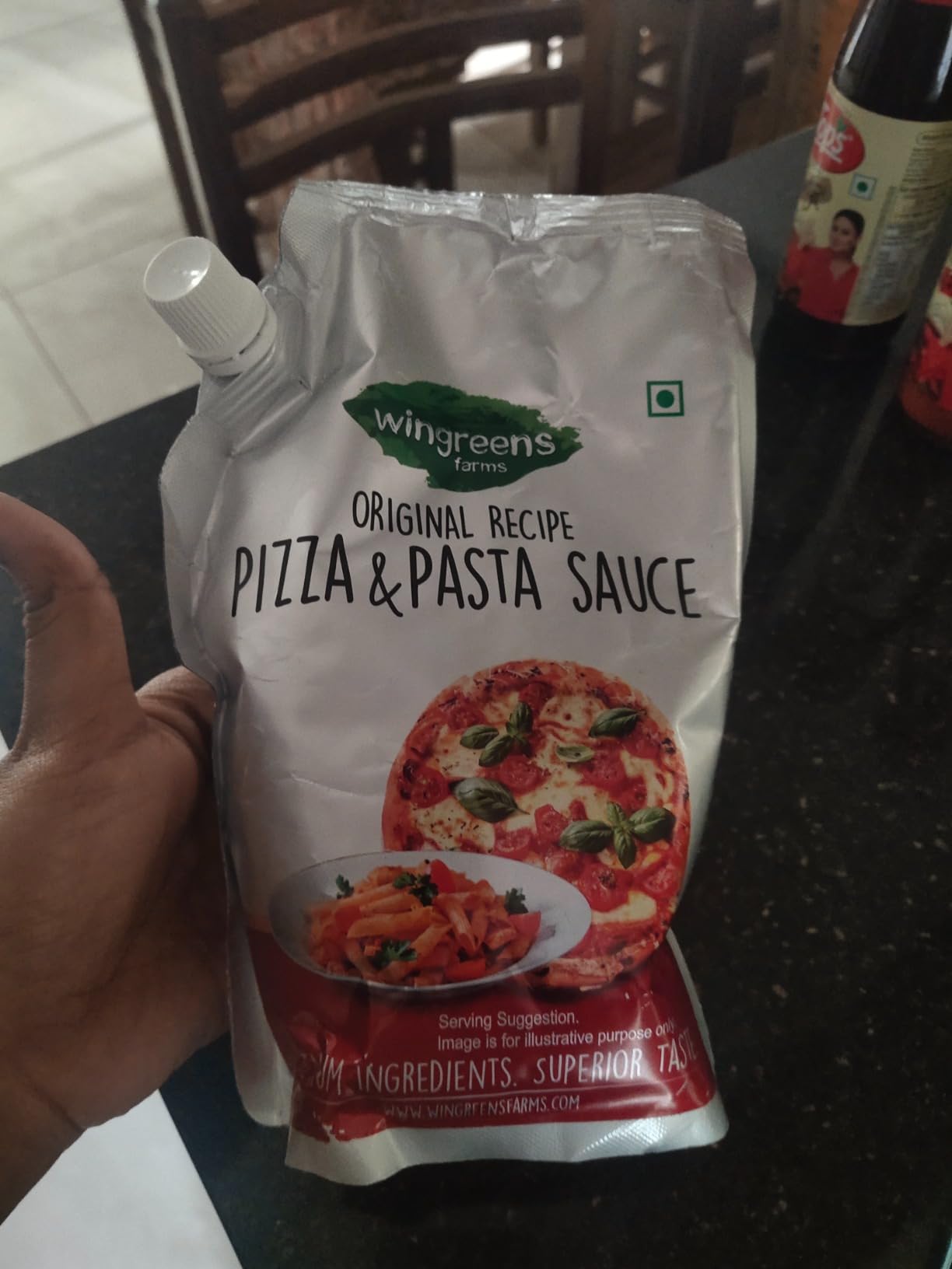 Wingreens Farms- Pizza 'N' Pasta Sauce, 450g, Pack of 1 : Amazon.in ...