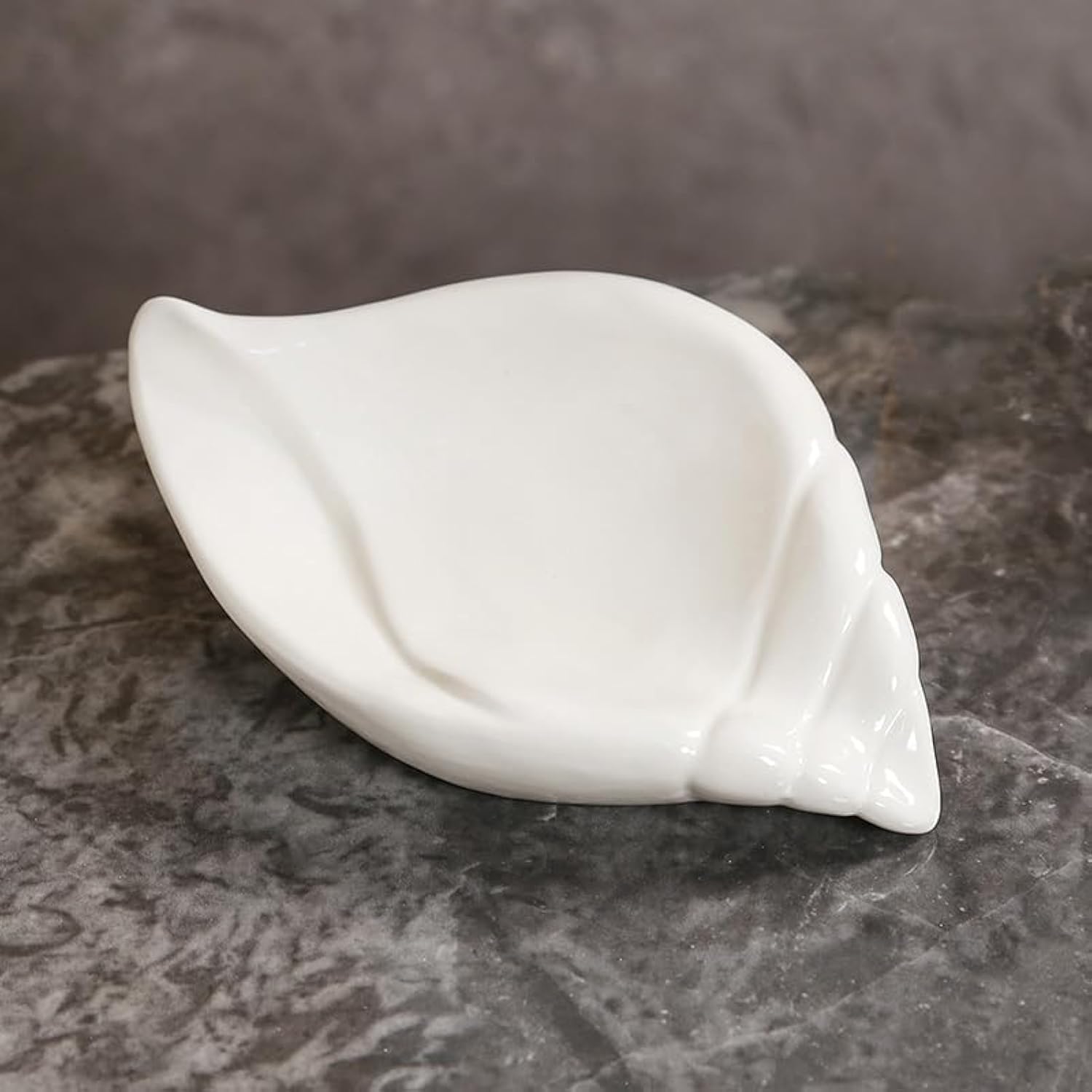 Amazon.com: Sea-Shell Soap Holder, Ceramic Soap Tray with Self Draining ...