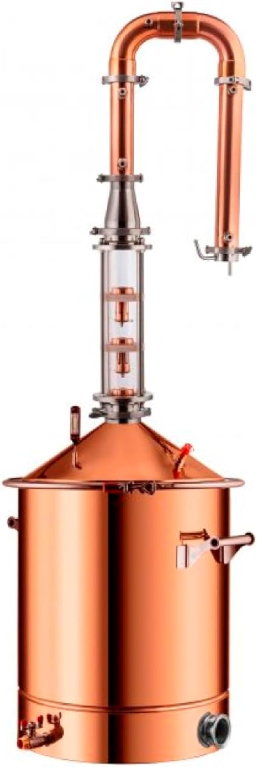 Amazon.com: Copper Moonshine Still - Handcrafted Distillation Kit for ...