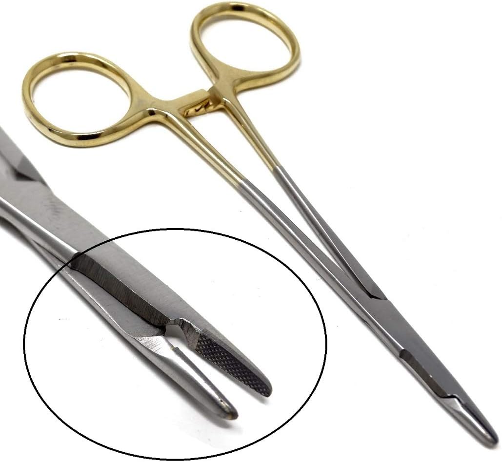 Amazon.com: TC Heaney Needle Holder Driver 6.25"(15.24cm),Curved with ...