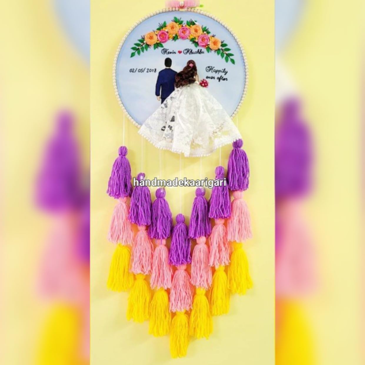 Spring Board Customize Handmade Embroidery Hoop Frame Wedding Hoop for ...