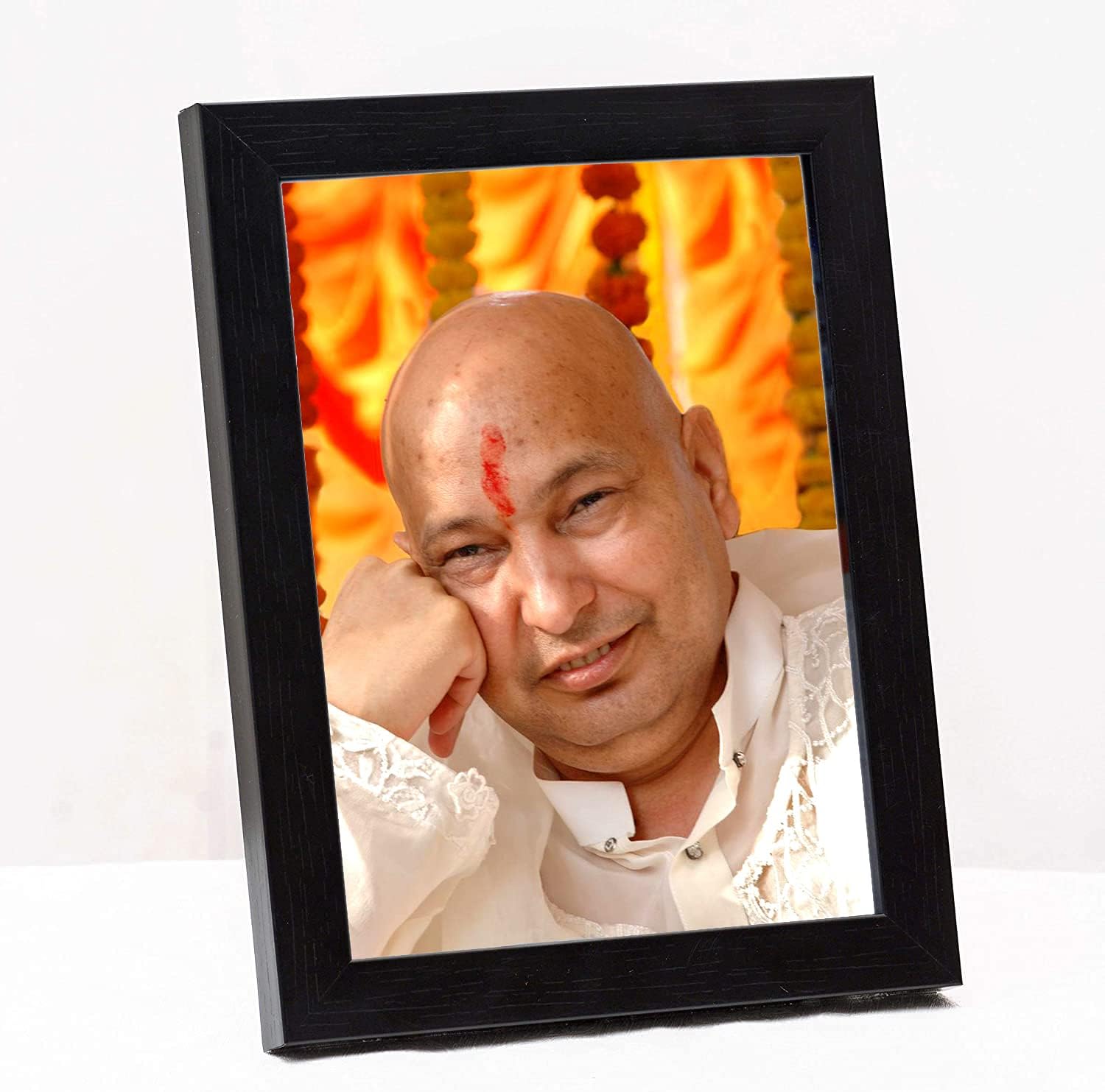 Urban Classy - Guruji Swaroop Photo Frame with Front Glass (White ...