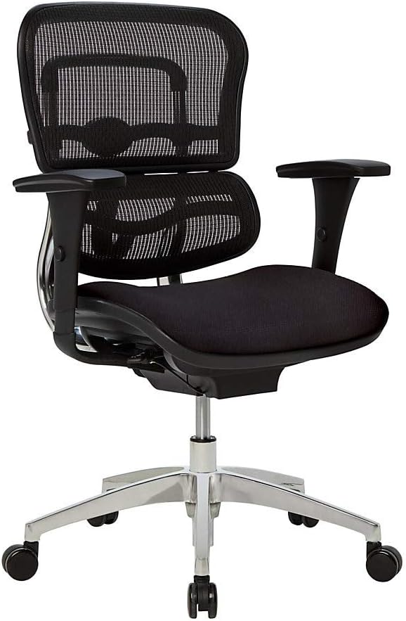 Amazon.com: WorkPro 12000 Series Ergonomic Mesh/Premium Fabric Mid-Back ...