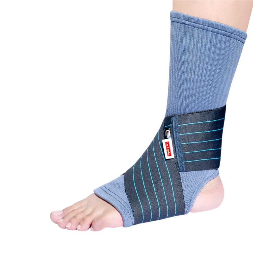 Buy Dr. Ortho Ankle Brace with Elastic Strap for Ankle Pain | Ankle ...