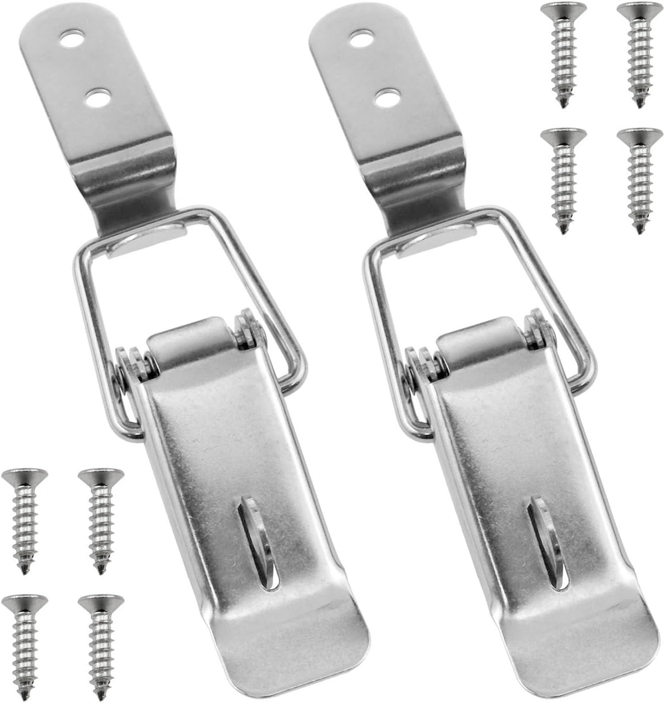 Lovelysp Stainless Steel 90-Degree Tool Box Hood Locks Cabinet Trunk ...