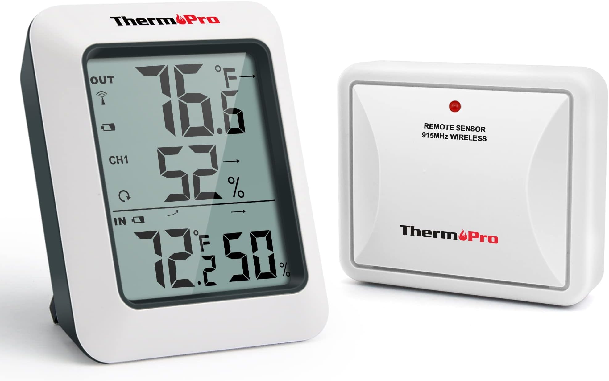 ThermoPro TP359 Bluetooth Thermometer Humidity Meter 260FT Wireless ...