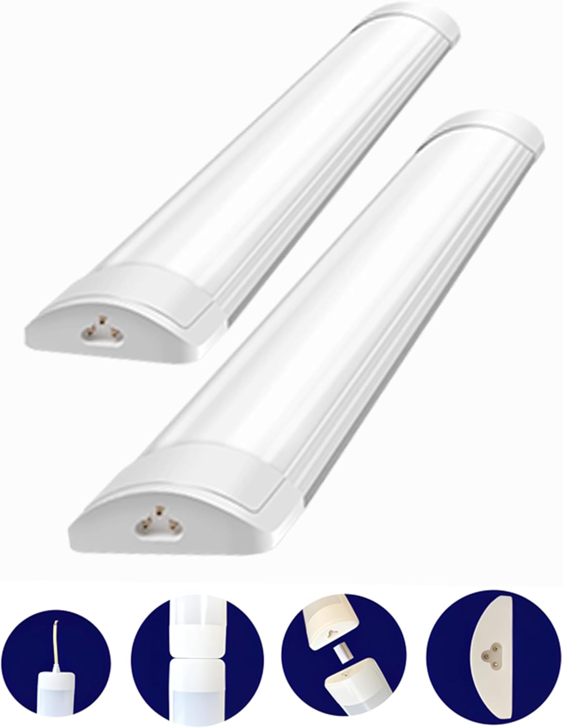 Brightex, Led Tube Light 8FT (4FT 50W + 4FT 50W) 6000 Lumen for 4FT ...