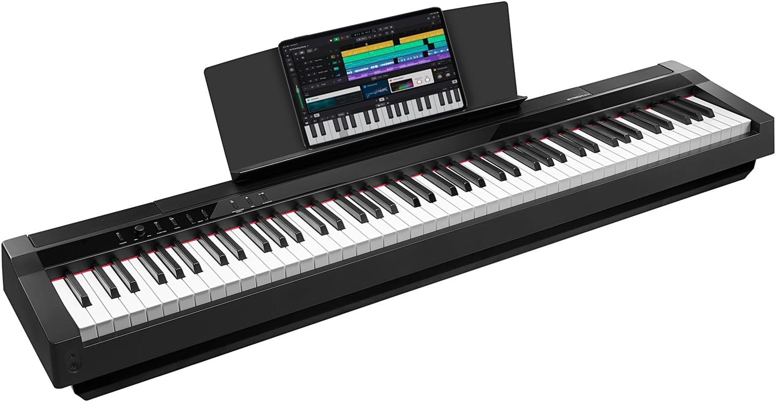 Strich Digital Piano 88 Key Full Size Weighted Keyboard Hammer ...